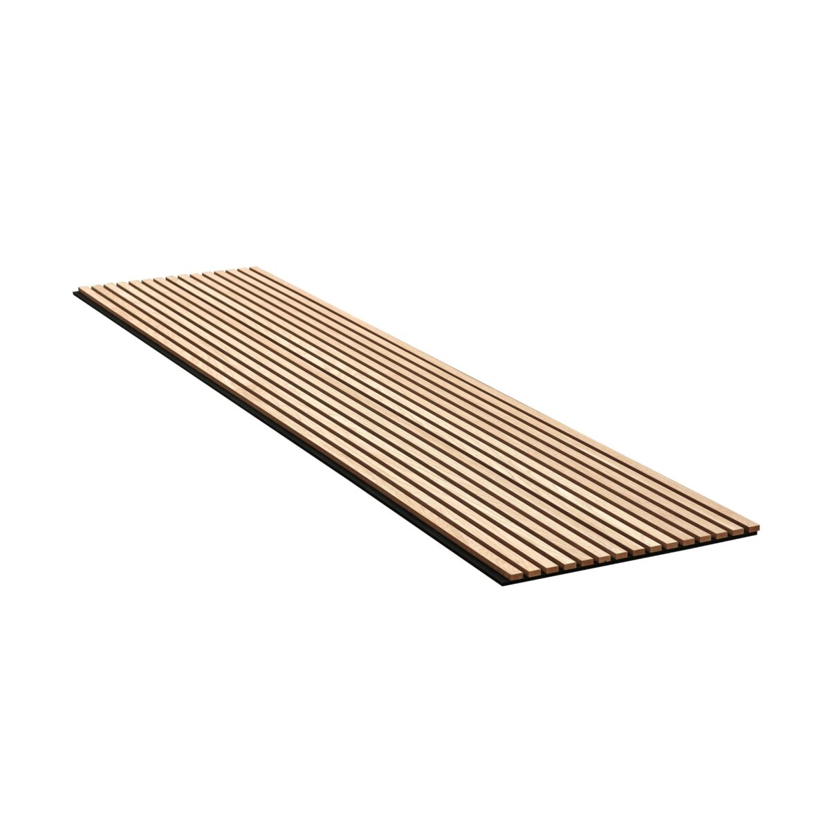 Acoustic Panels Classic oak (black felt / brown MDF) 260x60cm | Beyond ...