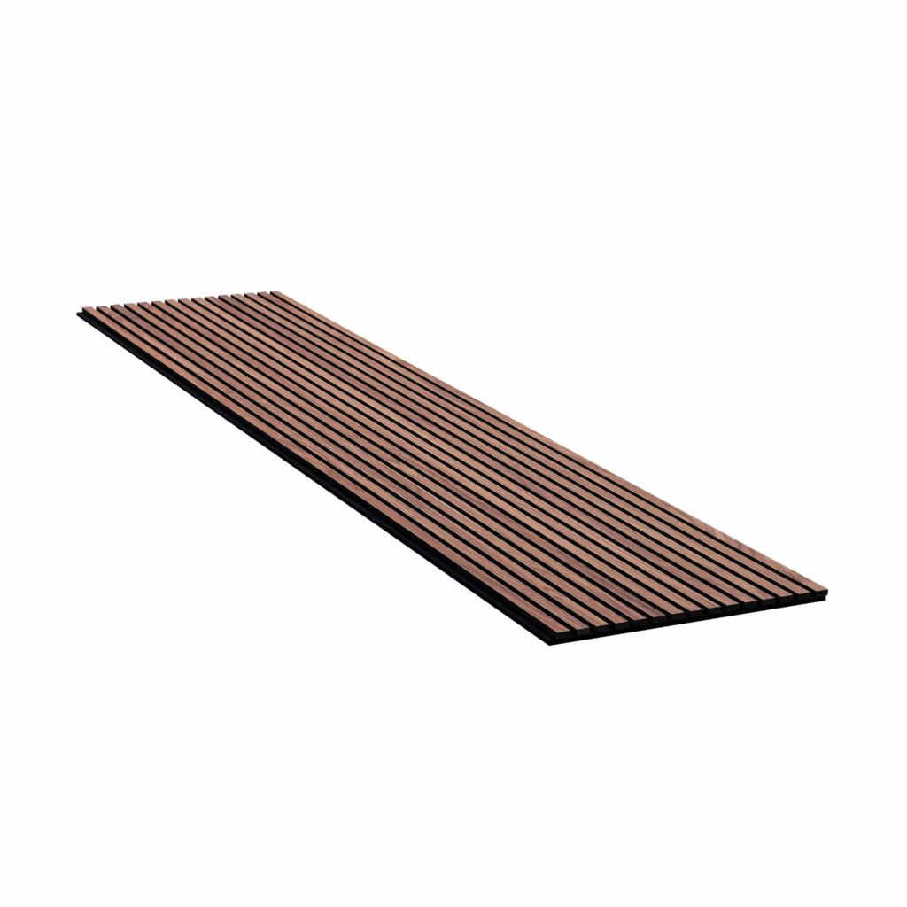 Acoustic Panels Walnut (black felt) 260x60cm | Beyond Panel