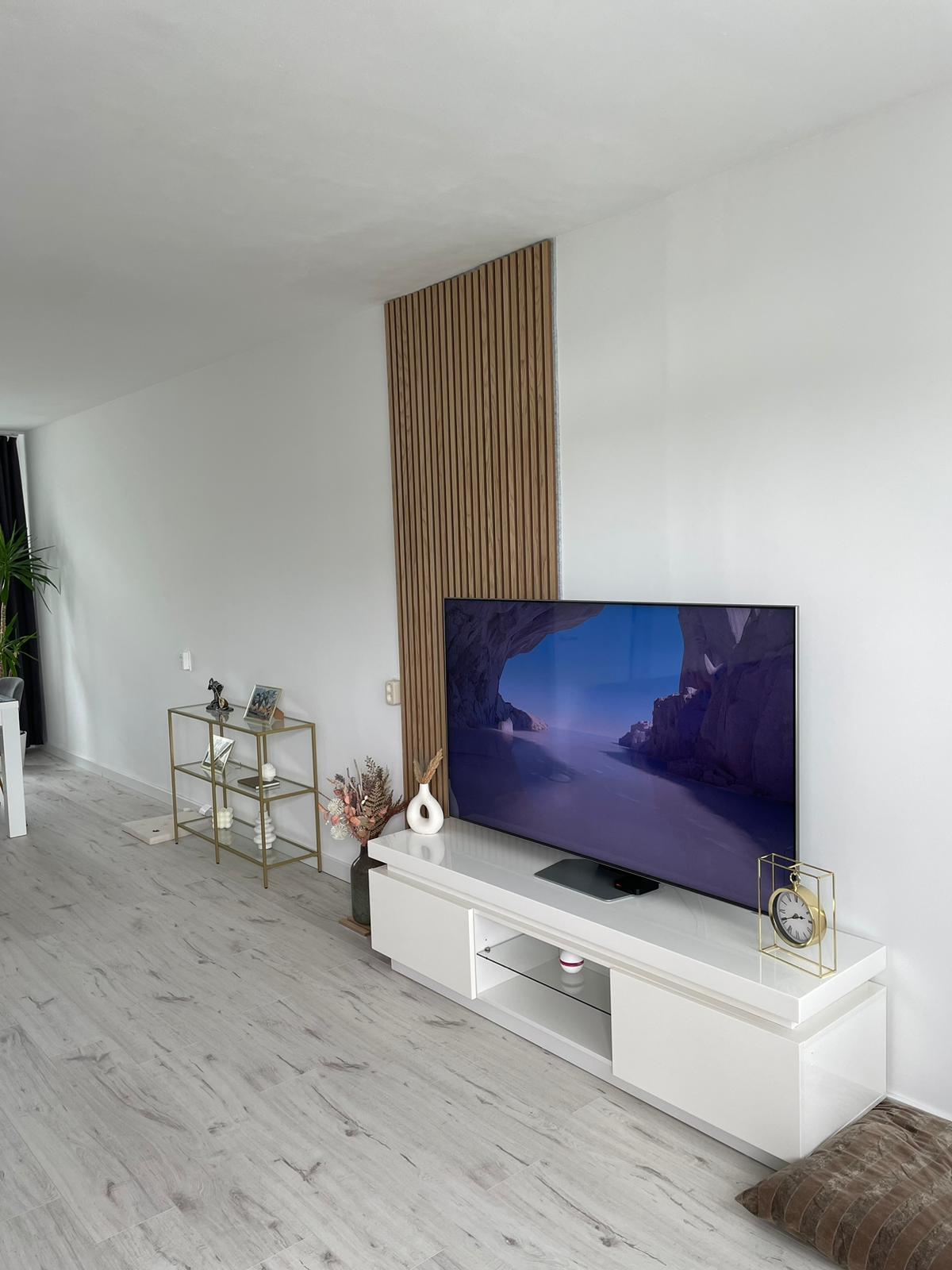 Acoustic Panels Classic oak (gray felt) 260x60cm | Beyond Panel